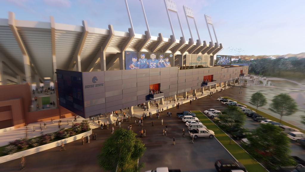 Albertsons Stadium East Side Renovation Plan Launches - Football ...